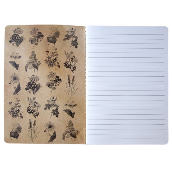 Vintage Flowers A5 Notebook