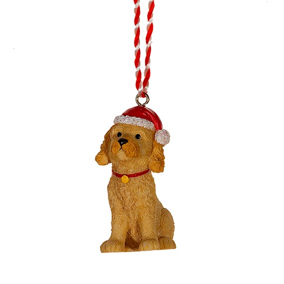 Resin Cockapoo Hanging Decorations - Assorted
