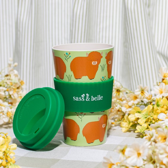 Highland Cow Travel Coffee Cup