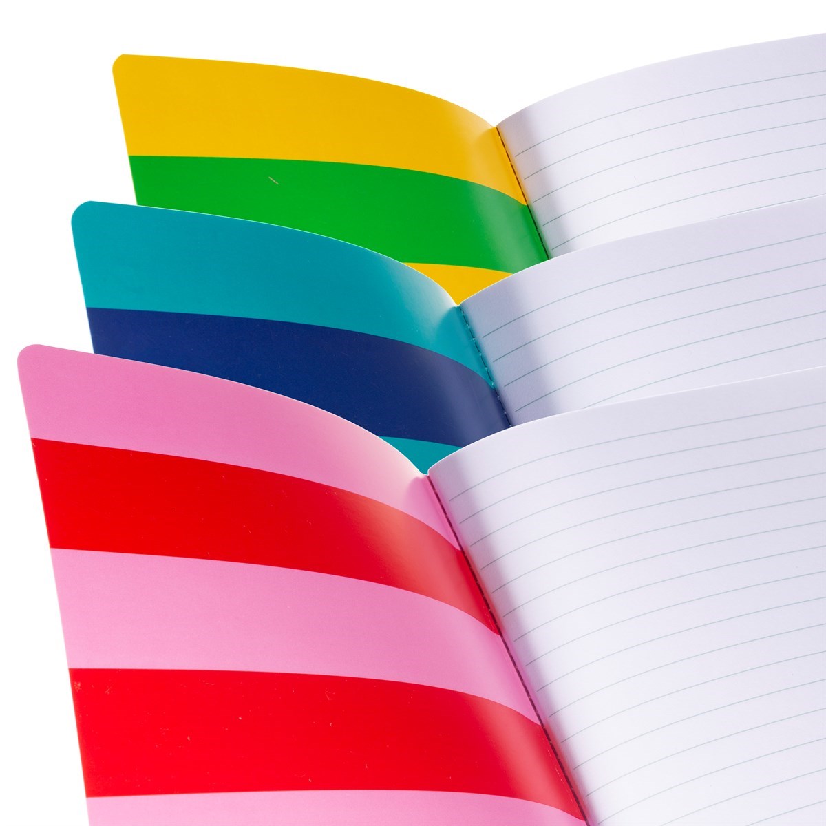 Bright Ideas Striped A5 Notebooks - Assorted