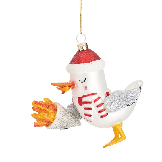 Sneaky Seagull Shaped Bauble